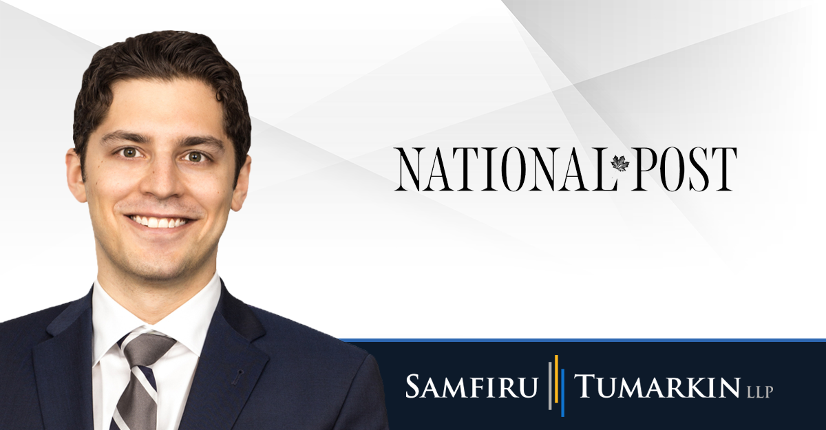 National Post interview on employee rights and breaking COVID-19 rules ...